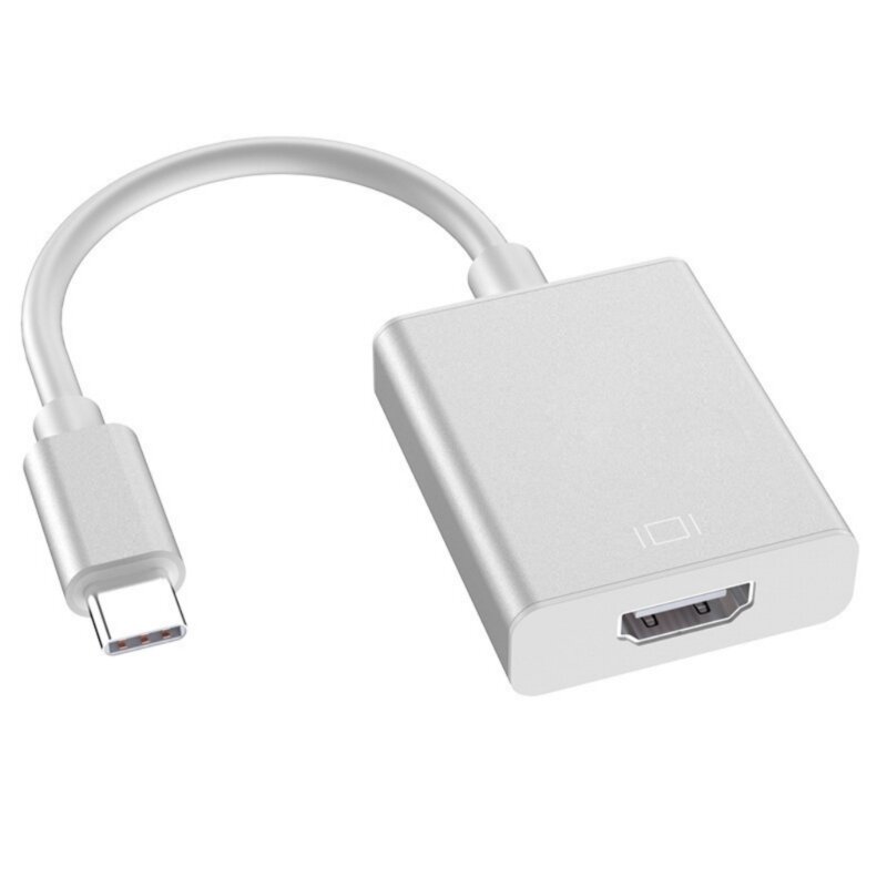 Конвертер 4K / 1080P с разъемом USB C в разъем HDMI-серебристый