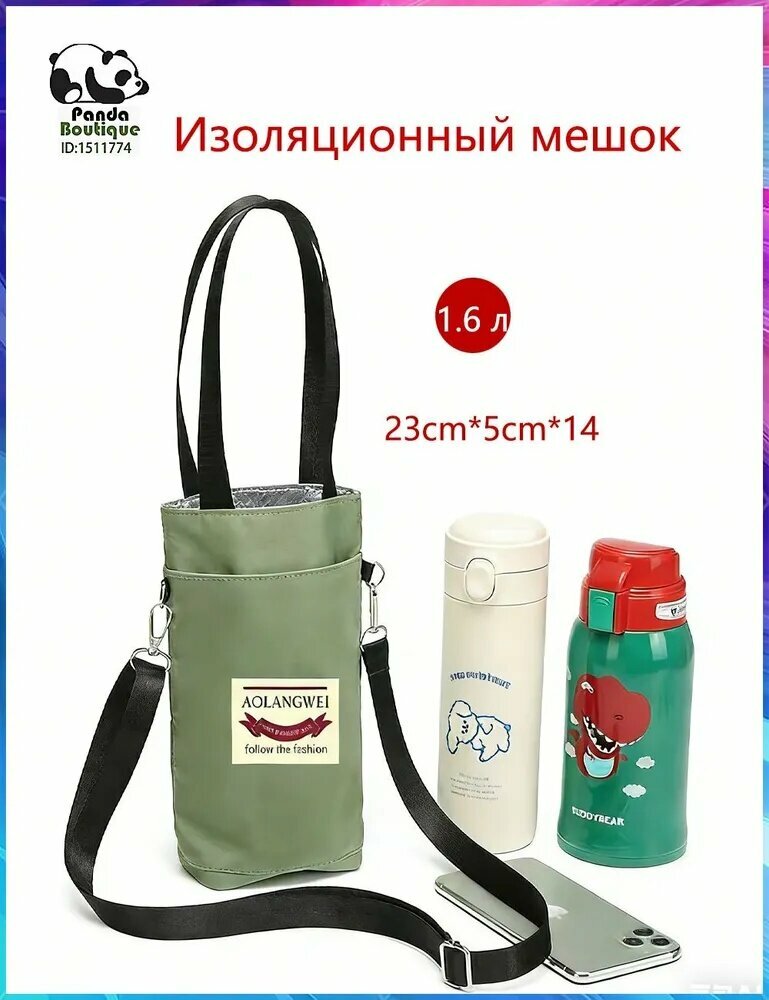 Термосумка/ Изотермическая сумка-холодильник, 1.62 л