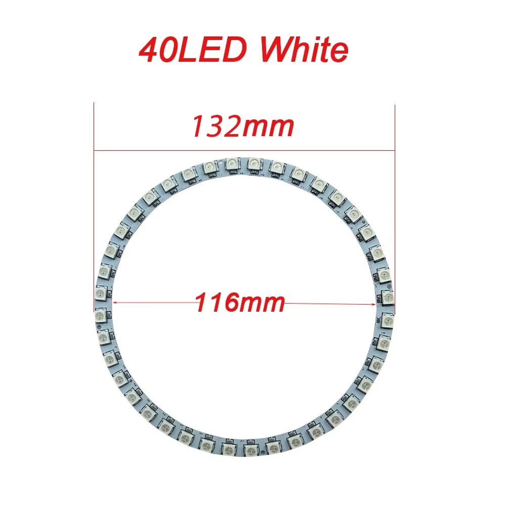 FUNZENXIN WS2812B RGB светодиодное кольцо 40Led White