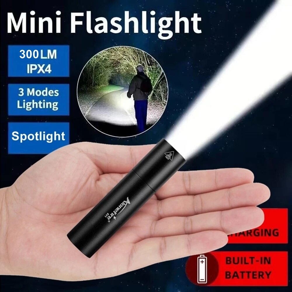 Alonefire SV1 Мини фонарик USB — фото 1