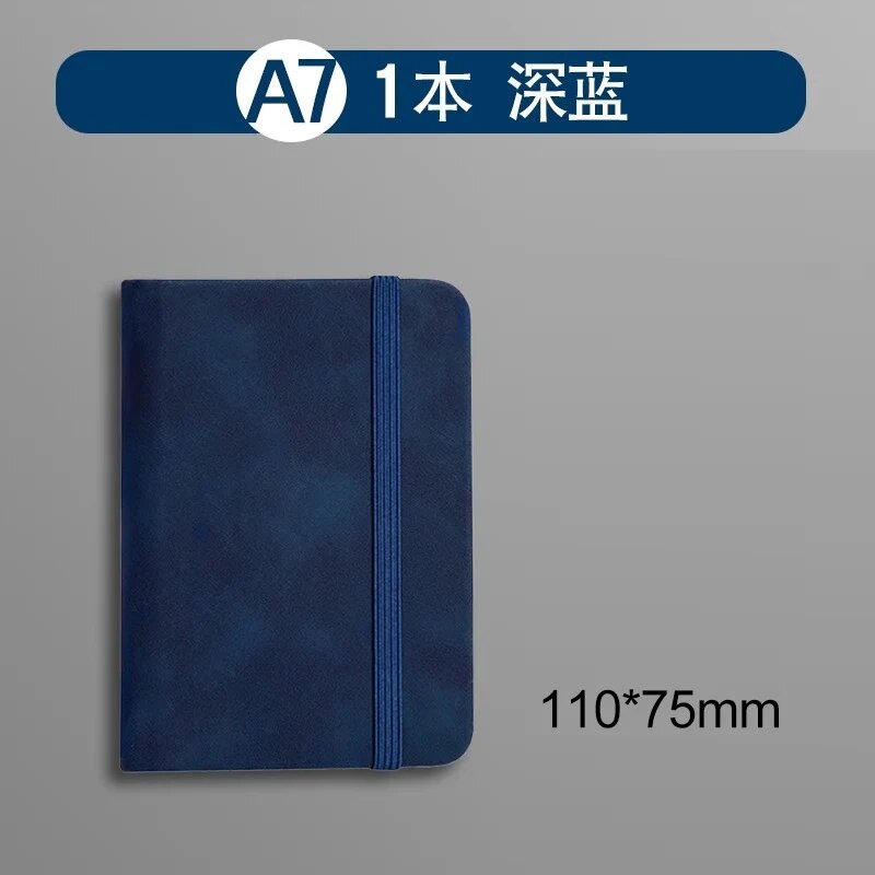 Мини-блокнот A7 dark blue