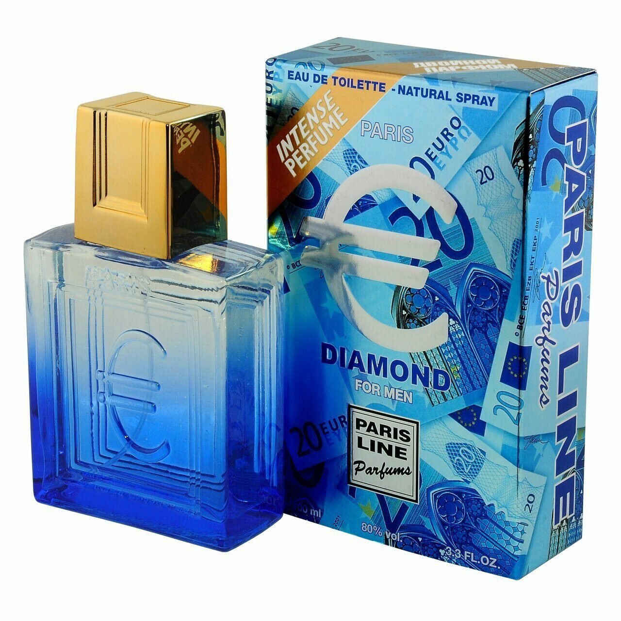 EURO Diamond INTENSE PERFUME (Евро Даймонд двойной парфюм)Т/В муж. 100 мл
