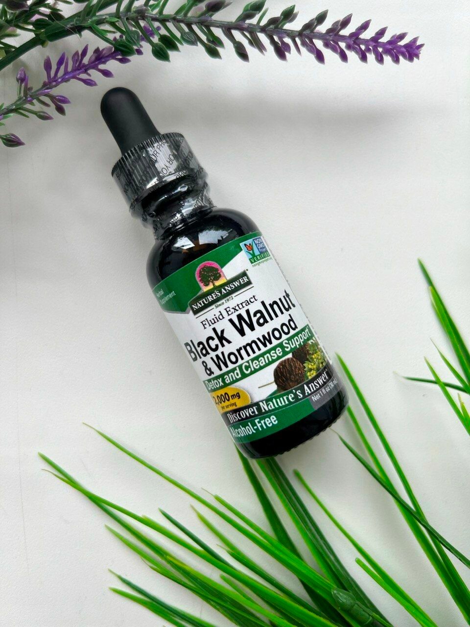 Экстракт черного ореха с полынью, Nature's Answer Black Walnut & Wormwood, 30 мл
