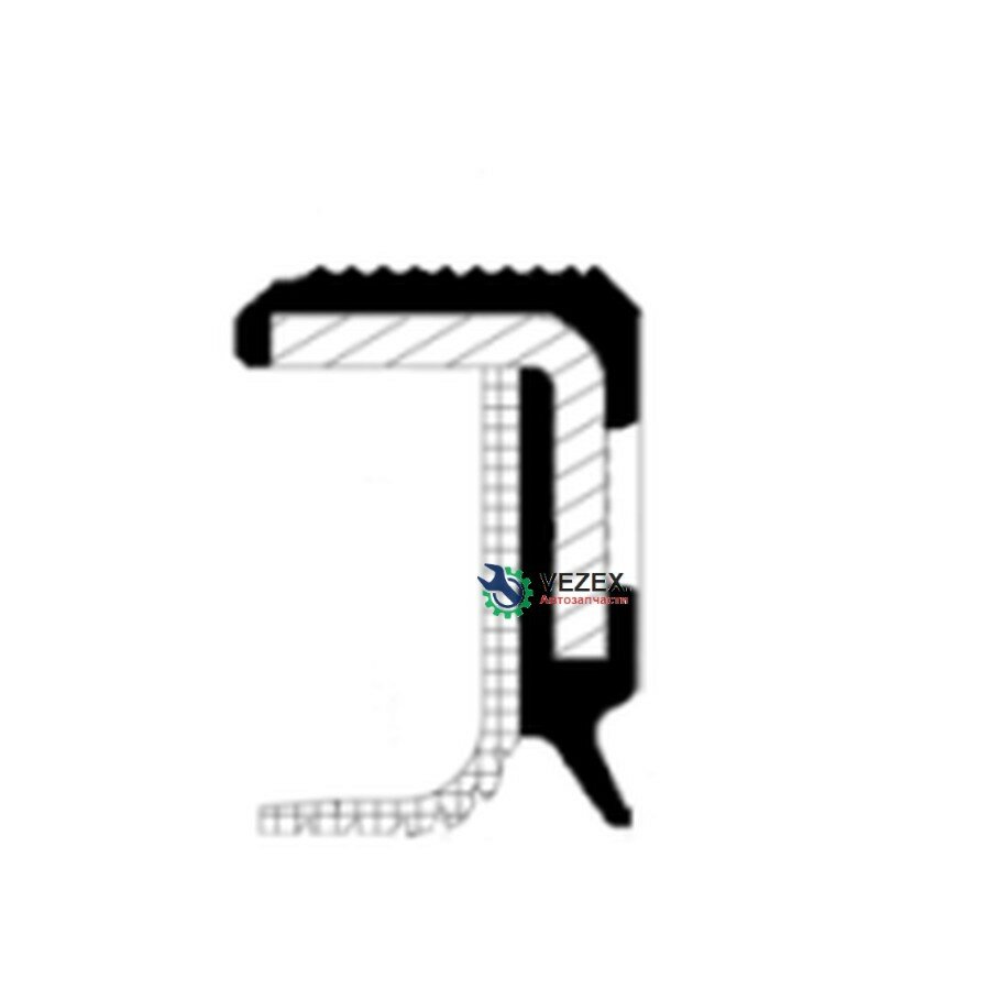 CORTECO 19037206B сальник к/в ! PTFE 155x185x13 \Scania DC13