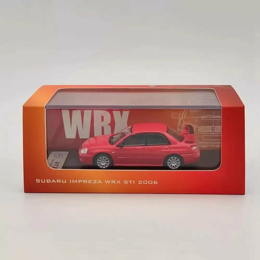 Миниатюрная модель автомобиля из литого металла Субару Импреса WRX STI 2003 модель автомобиля Игрушки 1:64 Subaru Impreza WRX STI 2003