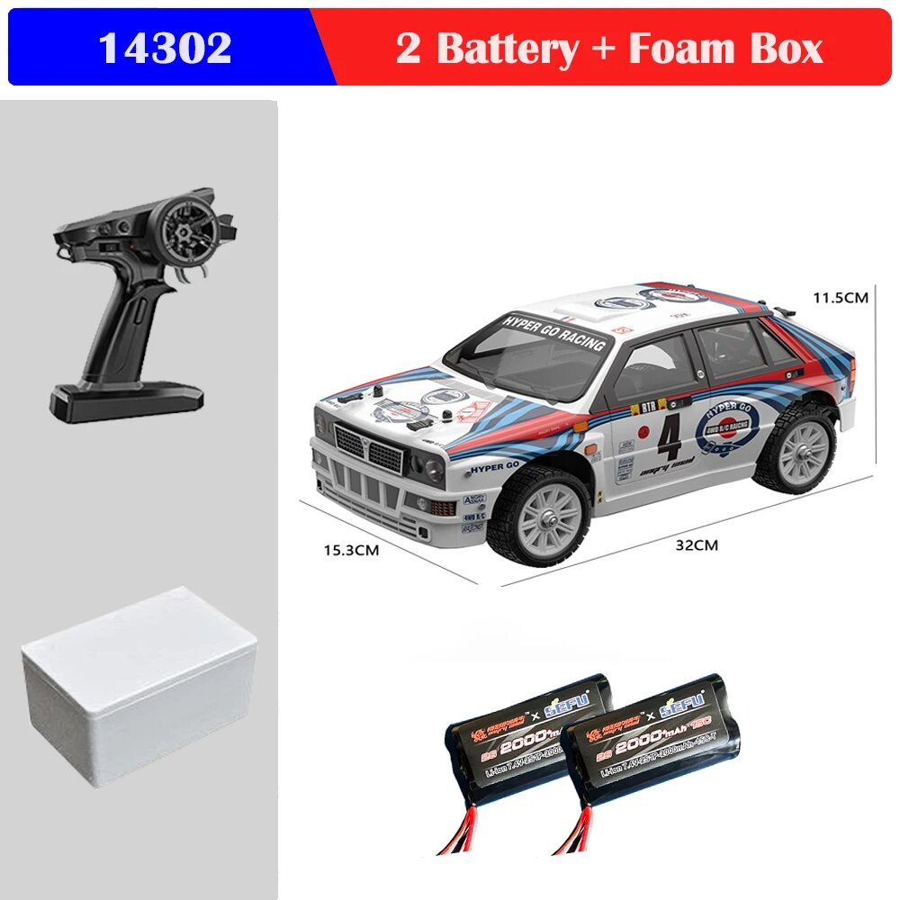 MJX Hyper Go 1:14 Бесщеточный радиоуправляемый автомобиль 14302 2B FB