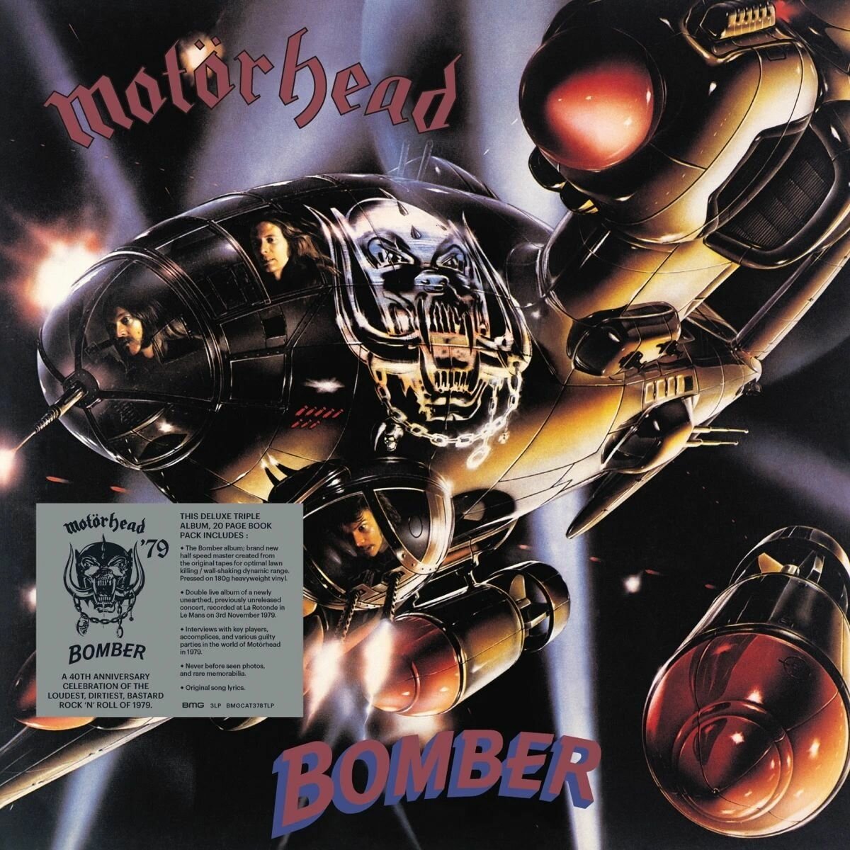 Motorhead: Bomber (3LP) Limited Edition Deluxe Edition, 2019, Sanctuary, Виниловая пластинка