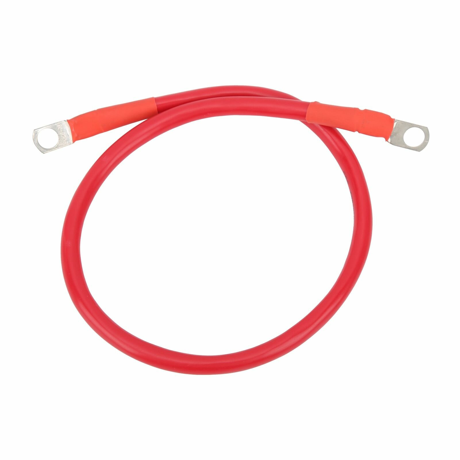 23,6-дюймовый заземляющий провод 4AWG 25 мм 150 А высокопрочный заземляющий кабель для держателя предохранителя инвертора аккумулятора, красный