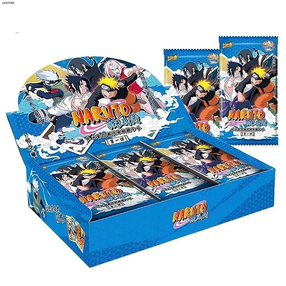 Коллекционные карточки RS Toy World KAYOU Naruto Series TCG по аниме, 36 пакетов в коробке, 5 карт в пакете.