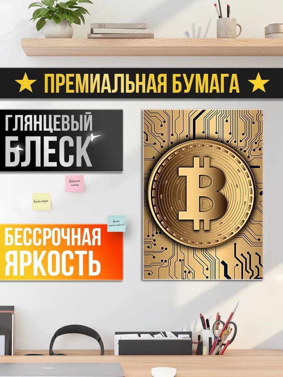 Постер на стену Биткоин — фото 1