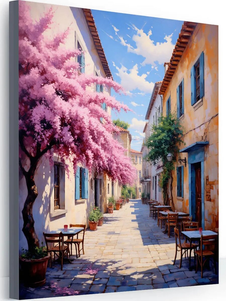 Картина по номерам "Город италия", на холсте на подрамнике, 40 x 50 см