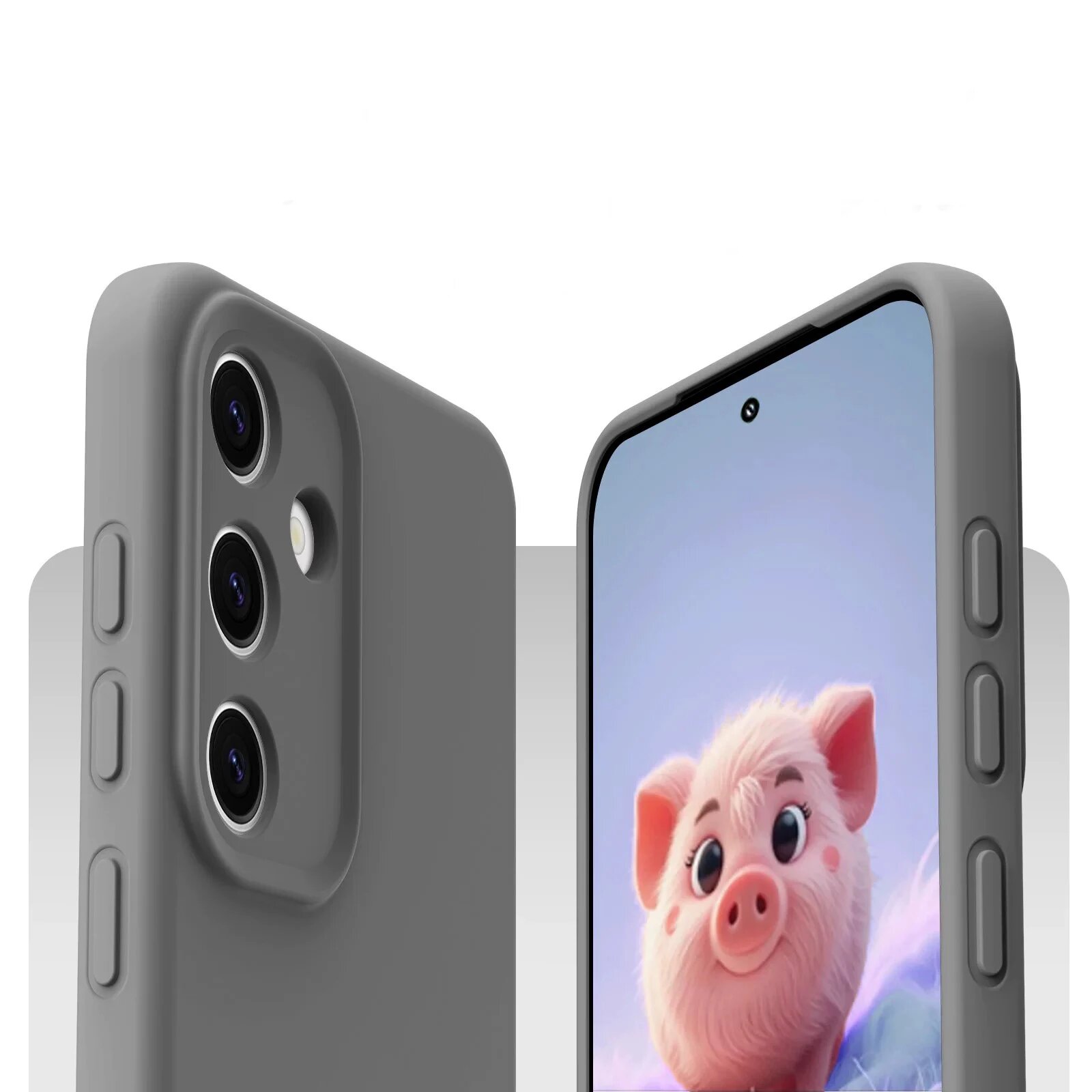 Оригинальный Жидкий Силиконовый Магнитный Чехол Для Samsung Galaxy S25 Galaxy S25, Серый, Dark Gray