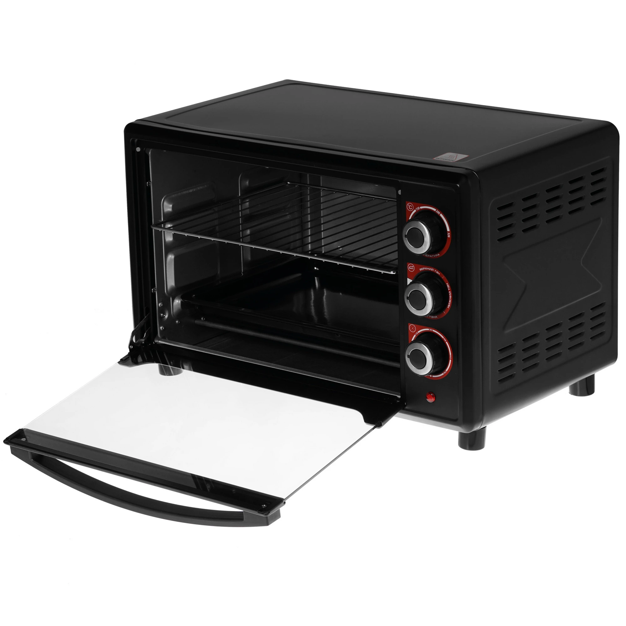 Мини-печь Centek CT-1530-36 PROMO, мощность 1600 Вт, черный. — фото 1