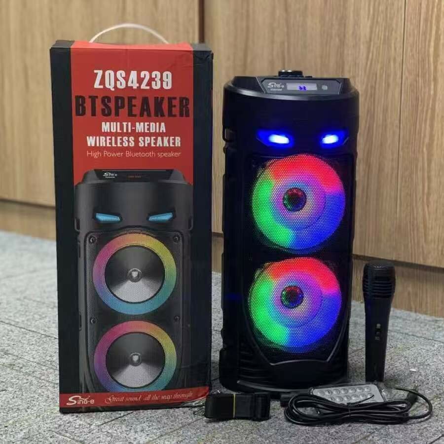 Беспроводная Bluetooth колонка с караоке ZQS-4239，Беспроводной Bluetooth