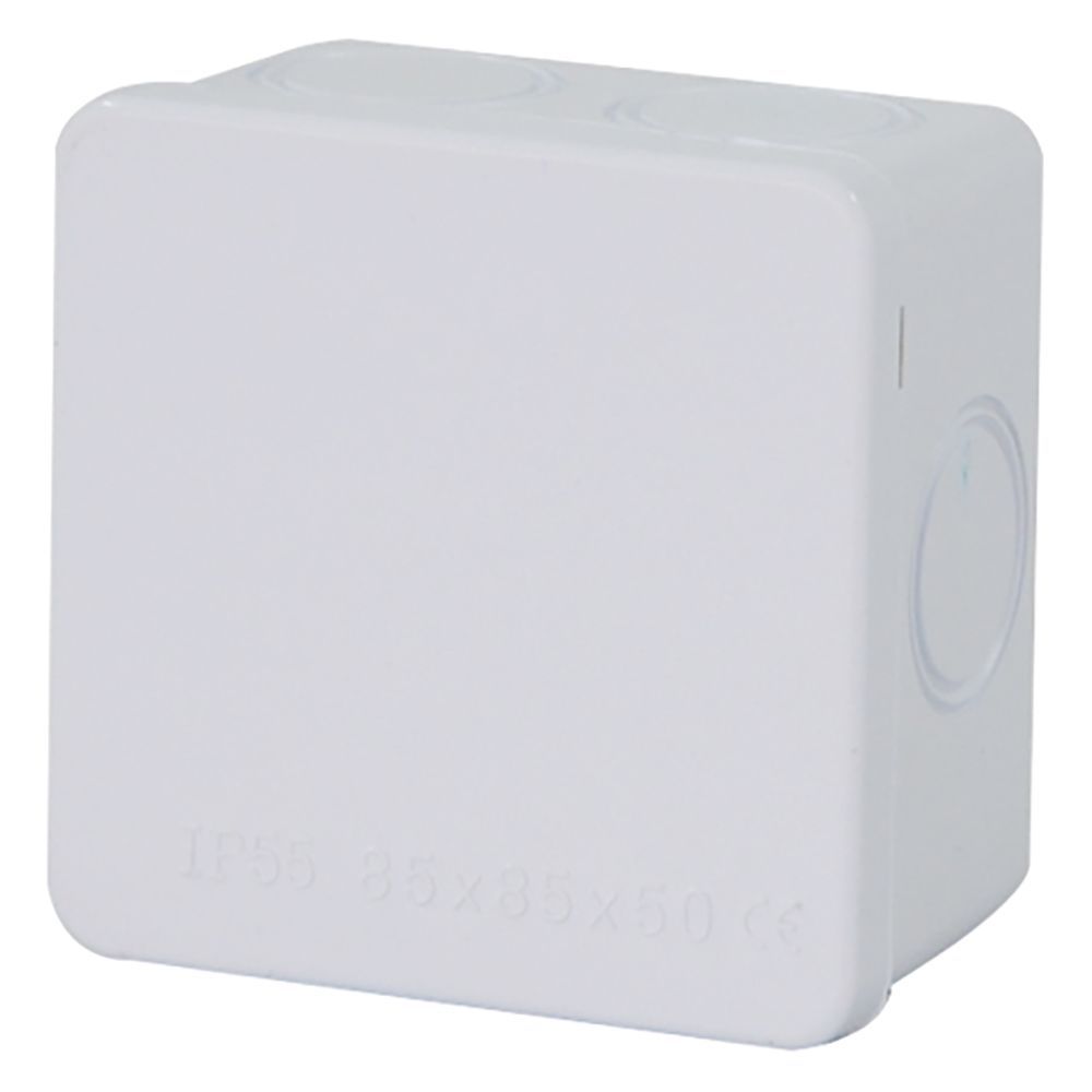Коробка разветвительная EBX31-01-65, 85*85*50 мм, 7 выбивных отверстий, IP55, светло-серая STEKKER 39557