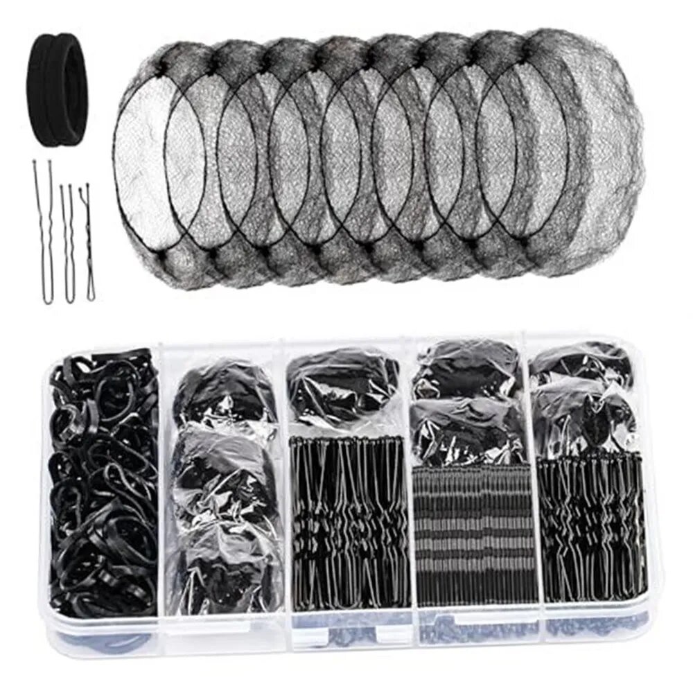 Набор аксессуаров для волос, Искусственные материалы, Black 260piece set, Взрослая, для повседневного использования