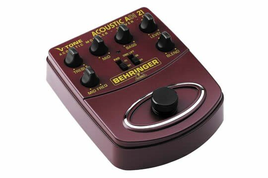 BEHRINGER ADI21 - педаль моделирования акустич. усилит / предусилитель для прямой записи / директI-б