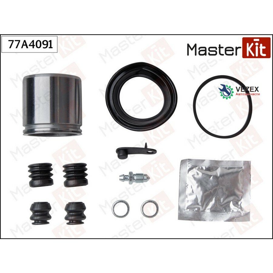 MASTERKIT 77A4091 Ремкомплект тормозного суппорта+поршень VOLKSWAGEN TRANSPORTER IV 07-90-04-03 77A4091