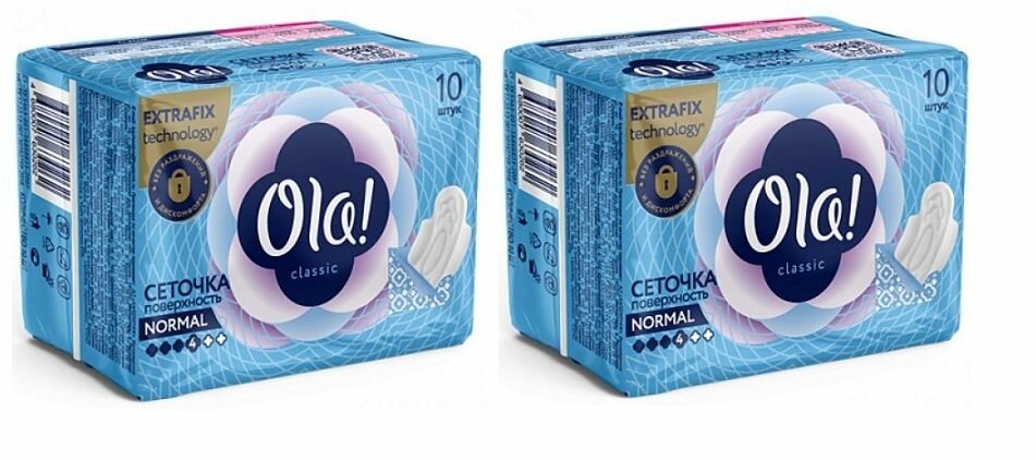 Ola Прокладки SS Classic WS драй Normal 10шт,2уп/