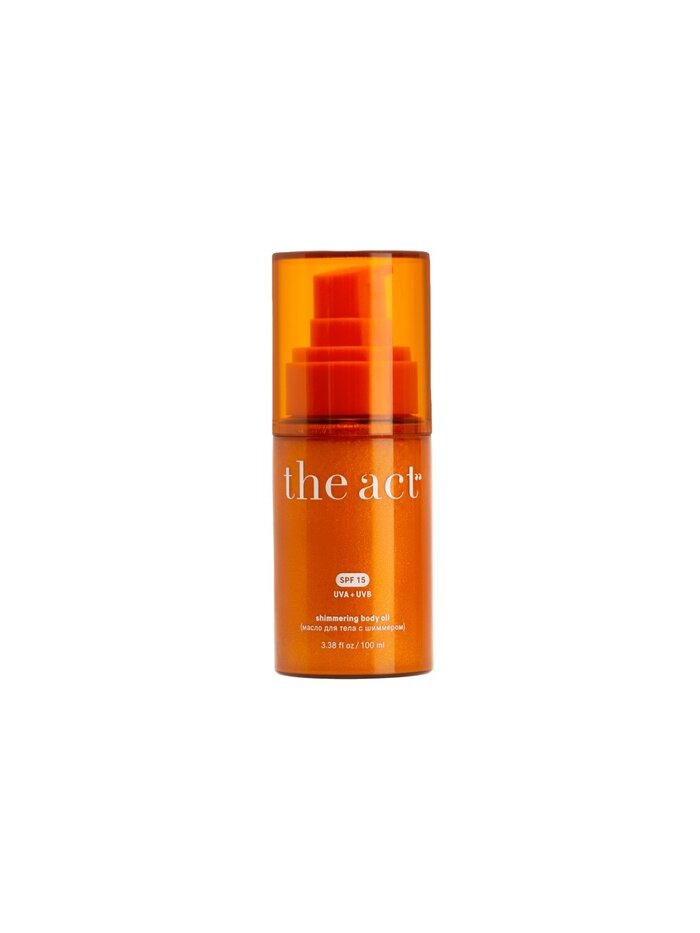Масло для тела с шиммером The Act SPF 15, 100 мл
