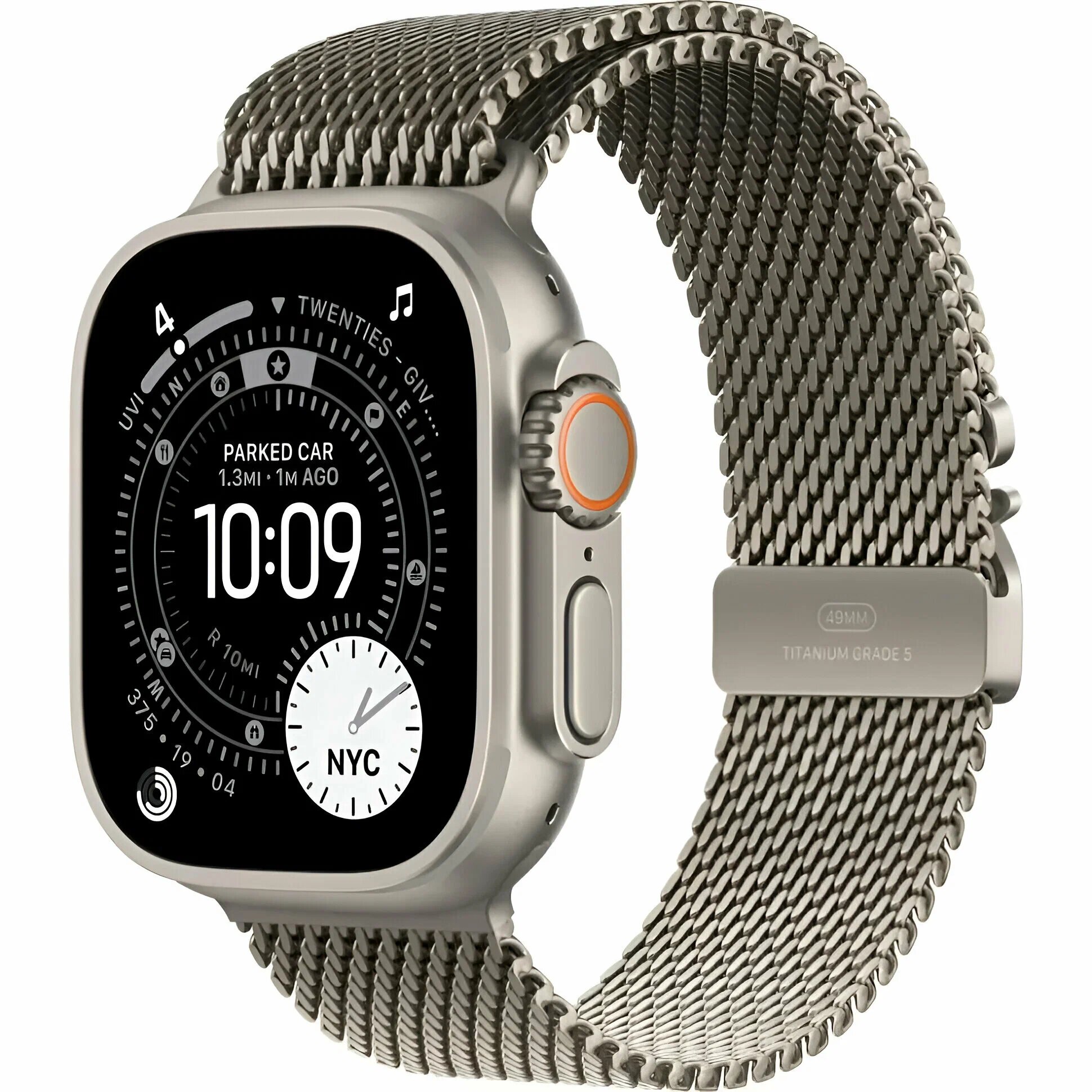 Смарт часы Apple Watch Ultra 3 Natural Titanium Case with Natural Titanium Milanese Loop Размер L