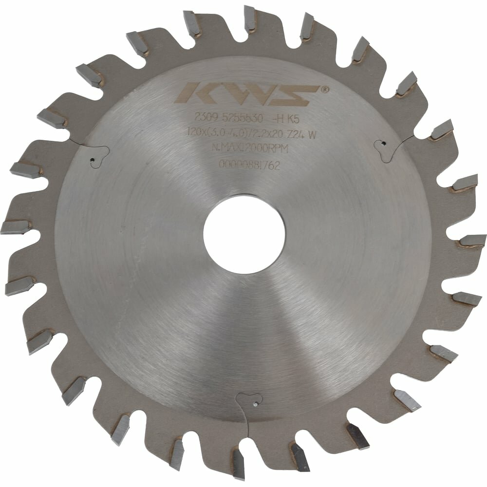 Диск пильный подрезной 120*20*3.0-4.0*24T W K5 KWS TCNCE0010