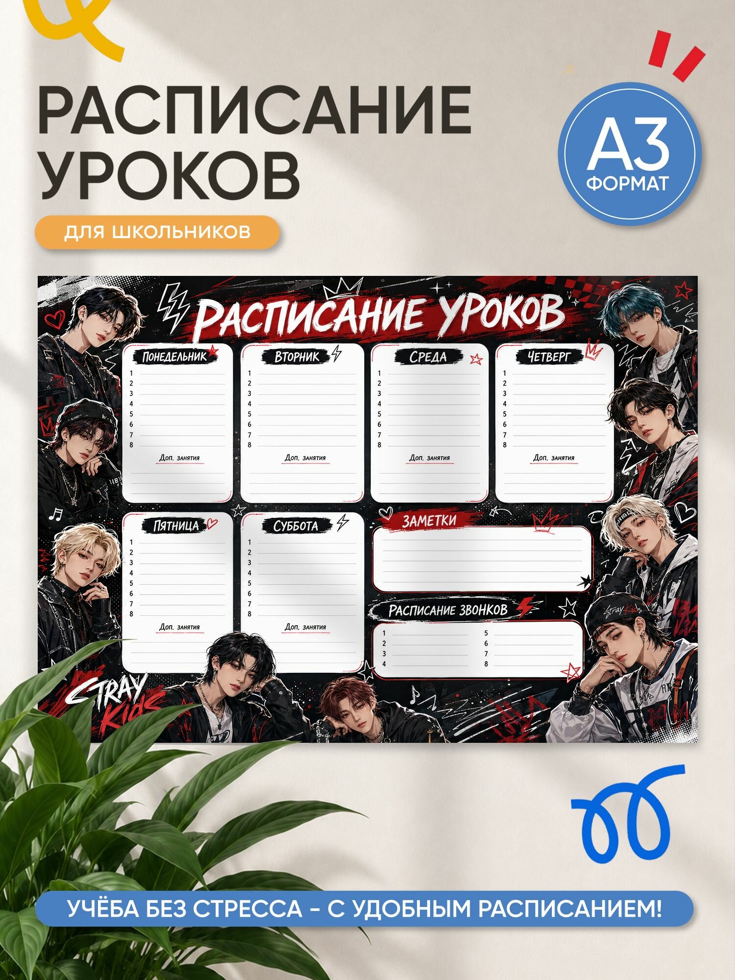 Расписание уроков Stray kids