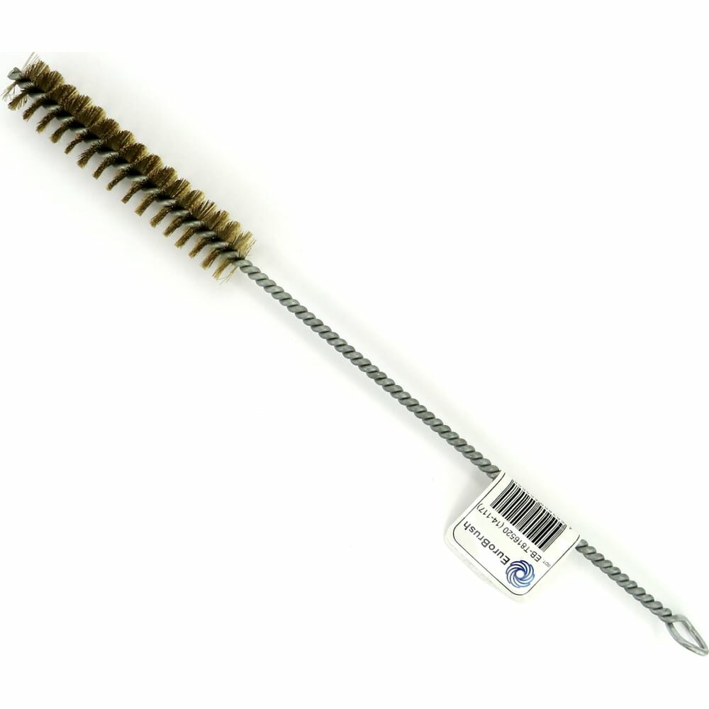 Щетка ерш EuroBrush Д20x100x300 с хв-м + кольцо, ворс гофр латунь 0,20 (код 14-117) EB-T816520