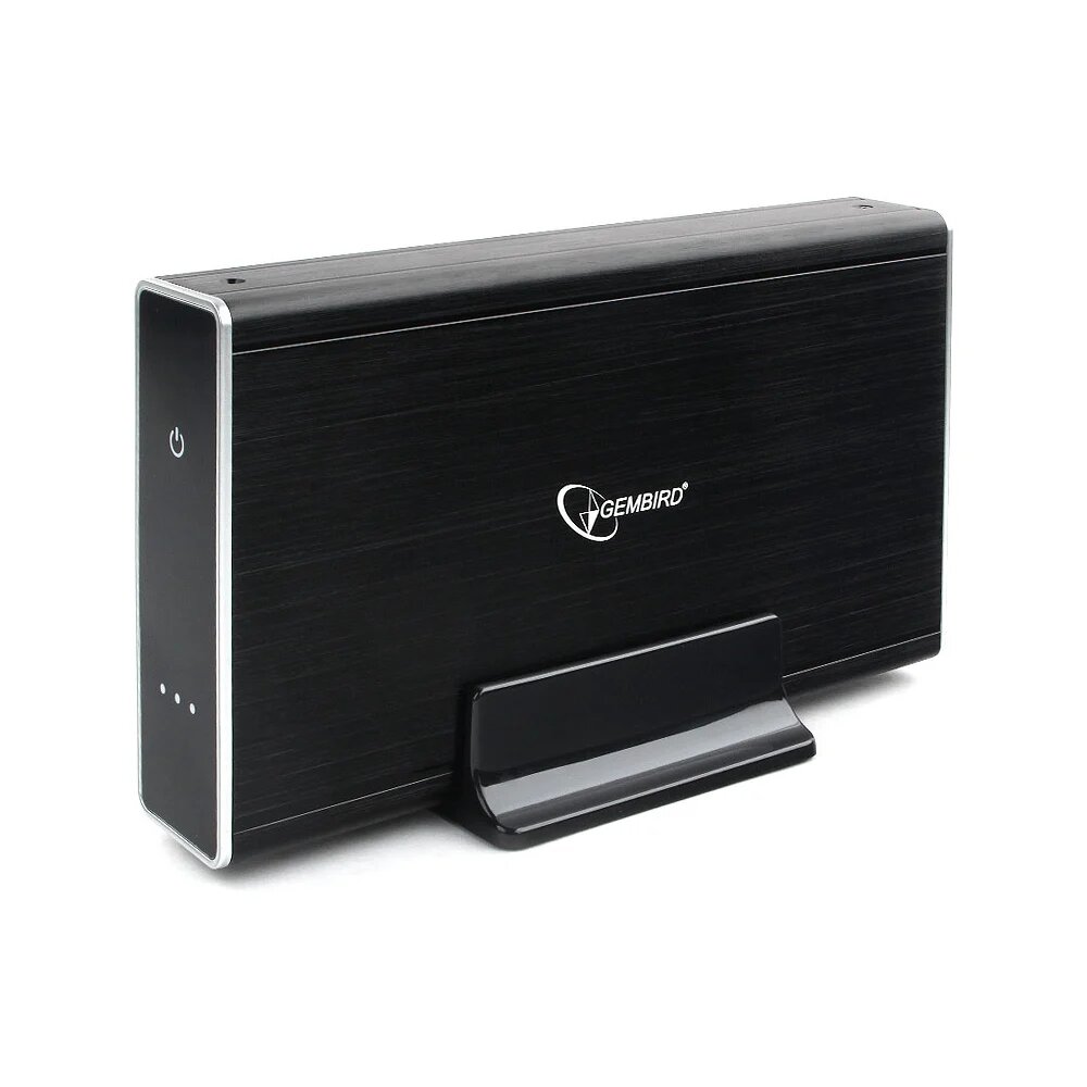 Внешний корпус, Gembird, Gembird 3.5 " USB 3.0 SATA HDD/SSD алюминий сенсорная кнопка черный