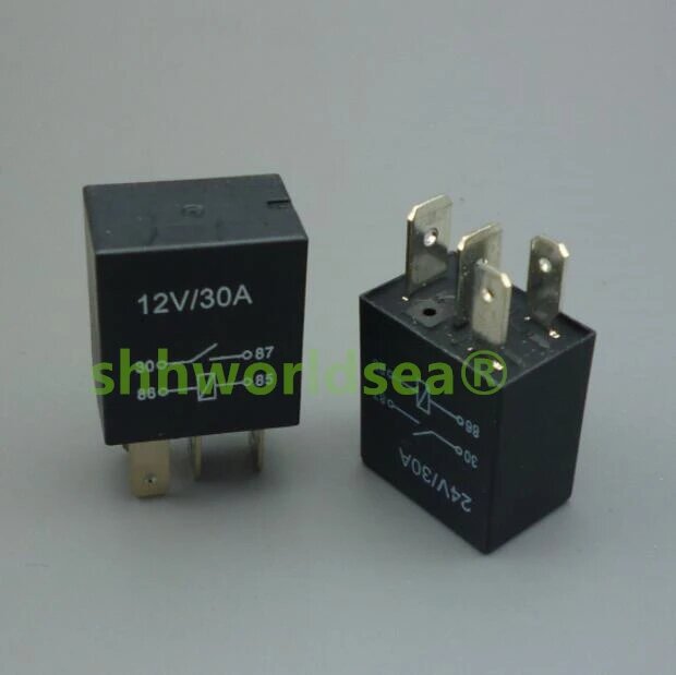 Worldsea 4-контактний/5-контактний 30A 12V/24V автоматический фиолетовый релейный разъем с 12V30A4P