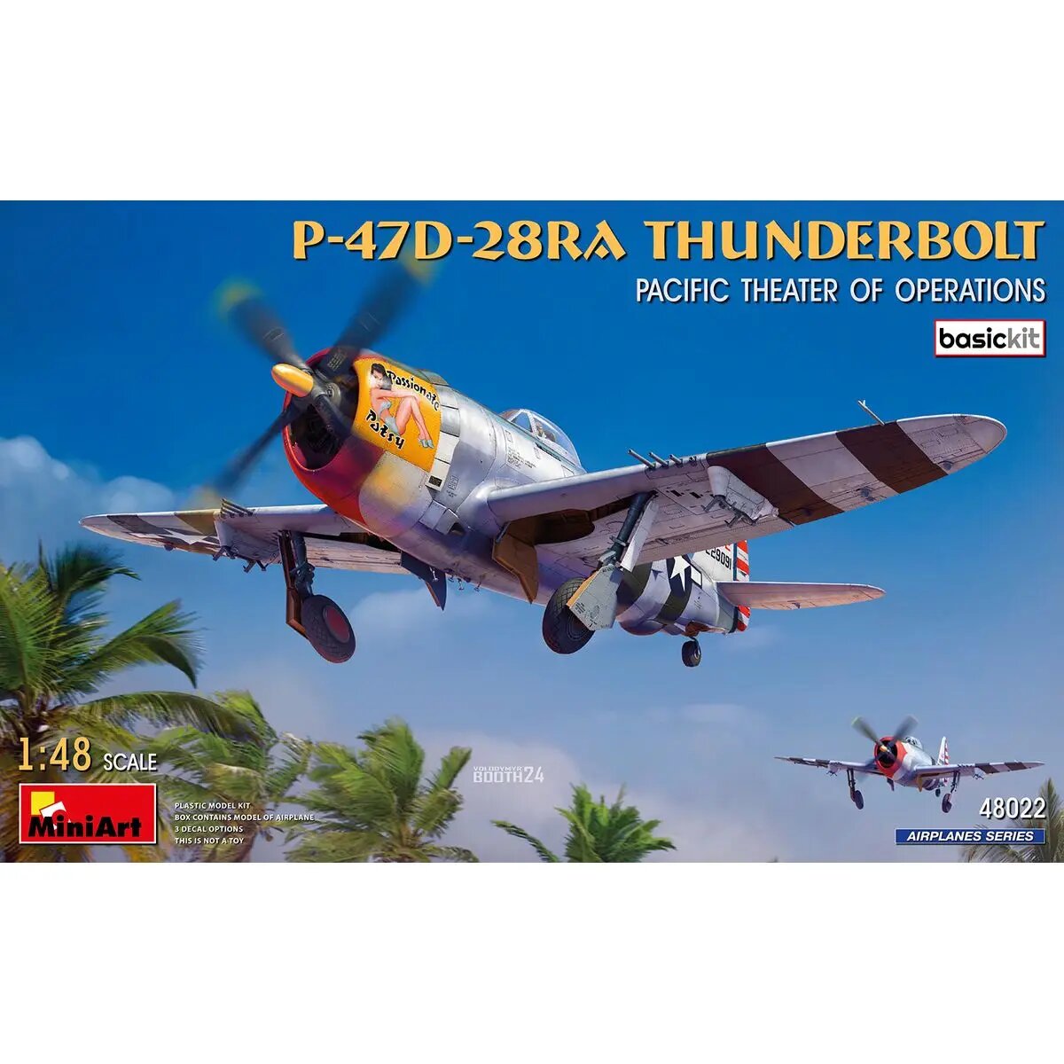 MiniArt 1/48 P47D-28RA Thunderbolt Базовый комплект