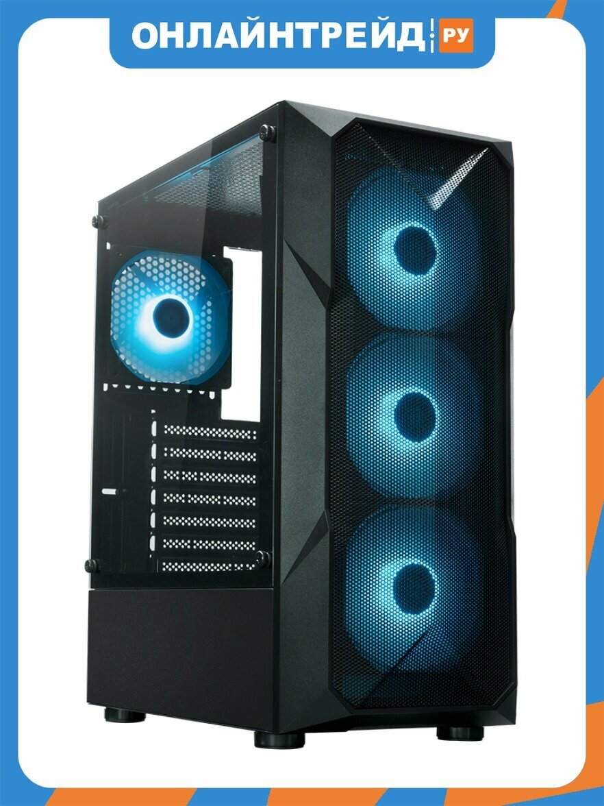 Корпус Xastra A304 4ARGB-C6, черный