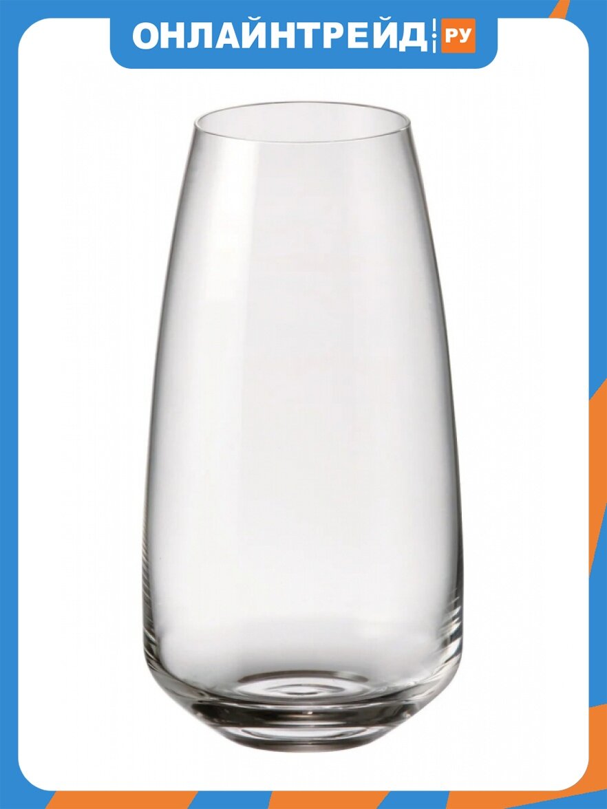 Набор стаканов для воды Crystal Bohemia "ANSER", 550 мл (набор 6 шт.)