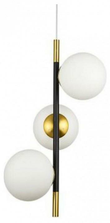 Потолочный светильник Arte Lamp Alcor A2224SP-3BK цвет плафона подвески Белый, цвет арматуры Черный