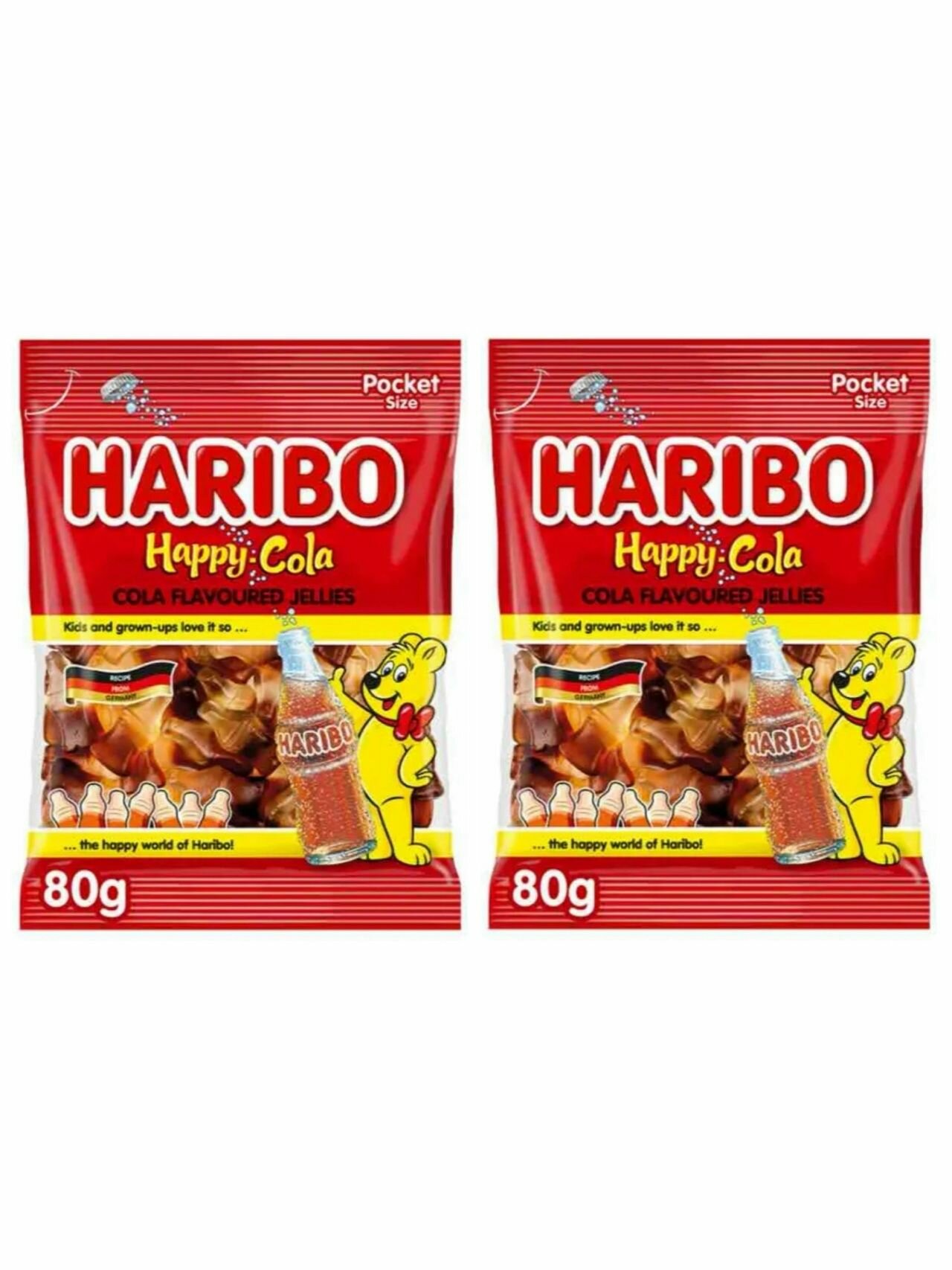 Мармелад Haribo Happy Cola, 2шт по 80г