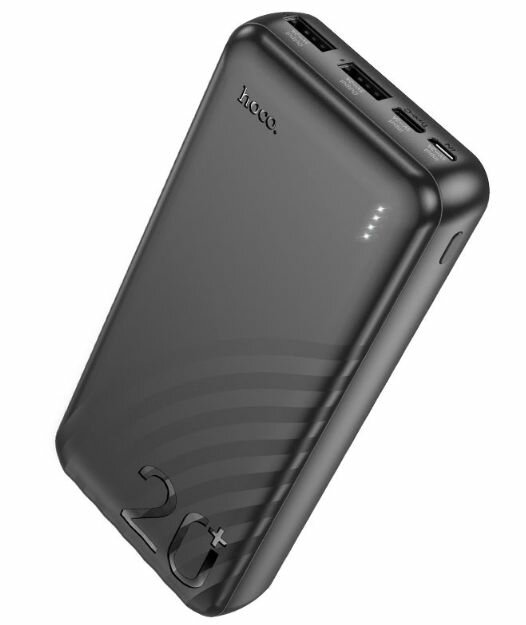 Внешний аккумулятор HOCO J123A Element 20000mAh Black (чёрный) (6942007612067)