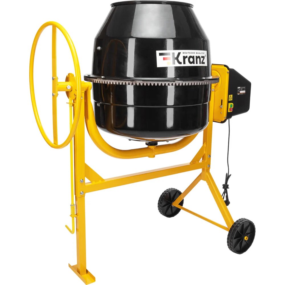 Бетоносмеситель KRANZ KR-160, 700Вт, 160 л, чугунный венец KR-16-1104
