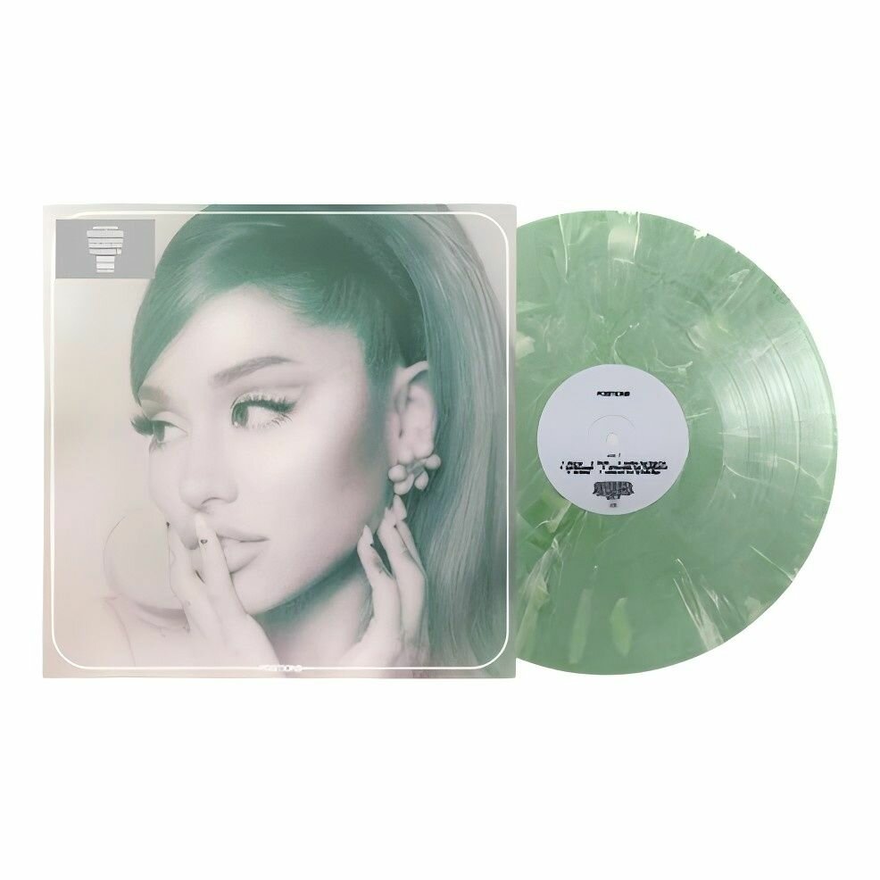 Виниловая пластинка Mint Marbl vinyl. Ariana Grande - Positions /> LP, Album, Limited Edition Green With White Marble