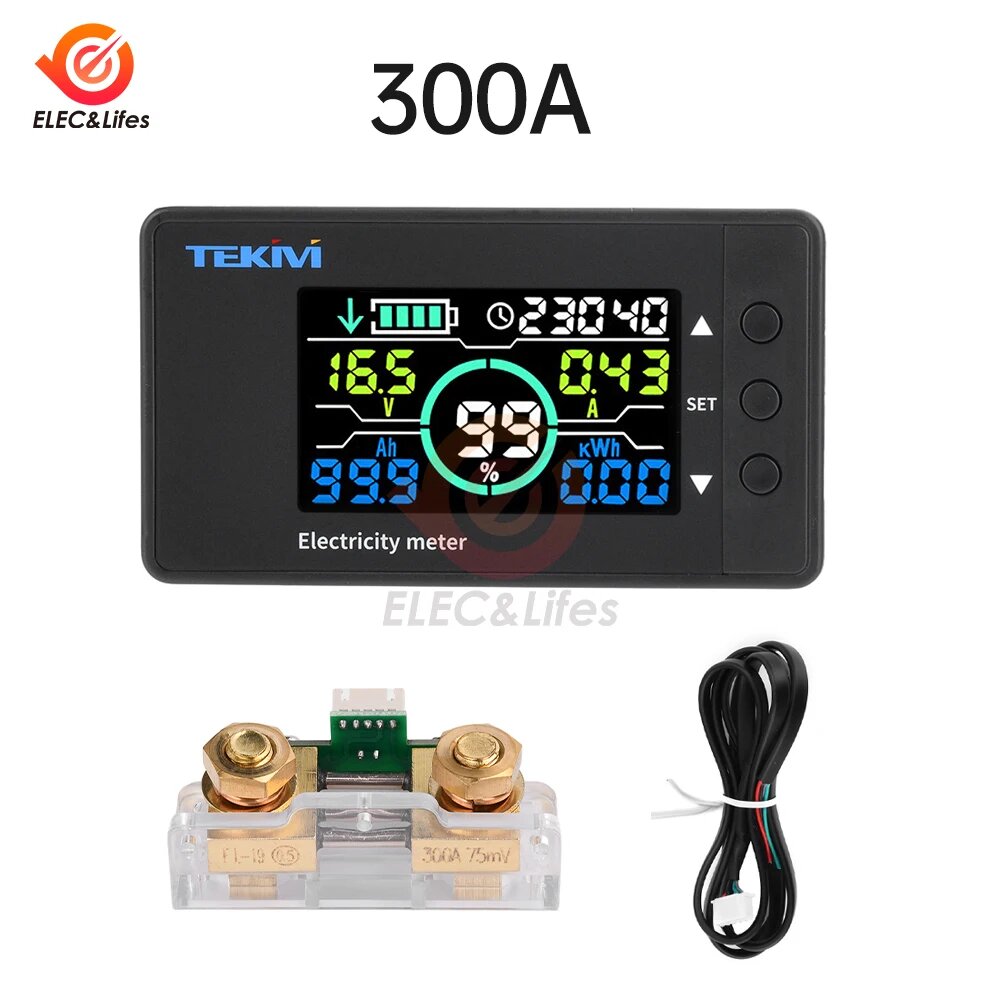 Измеритель тока напряжения 300A Tekmi