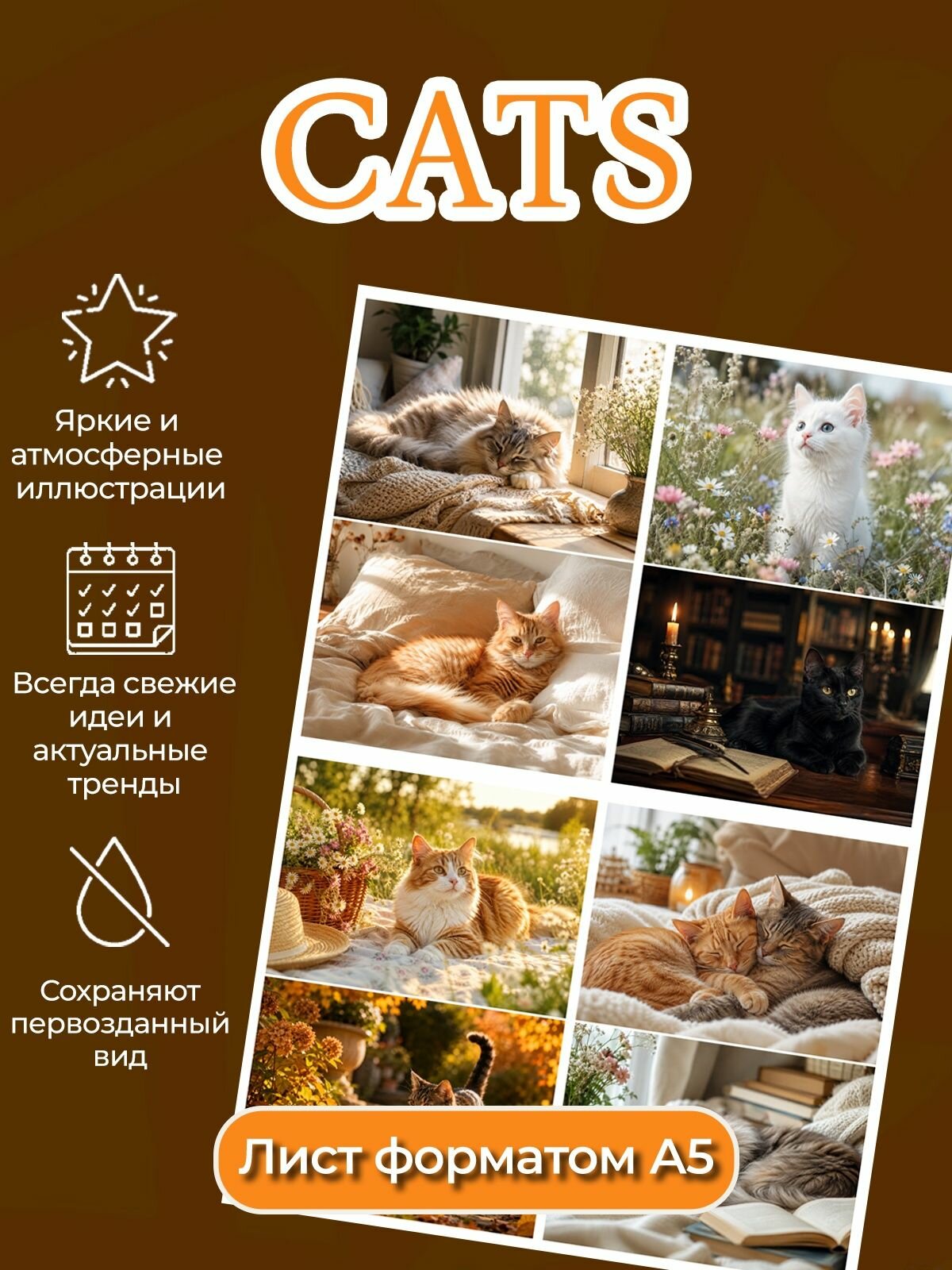 Наклейки Милые Котики (Cats)