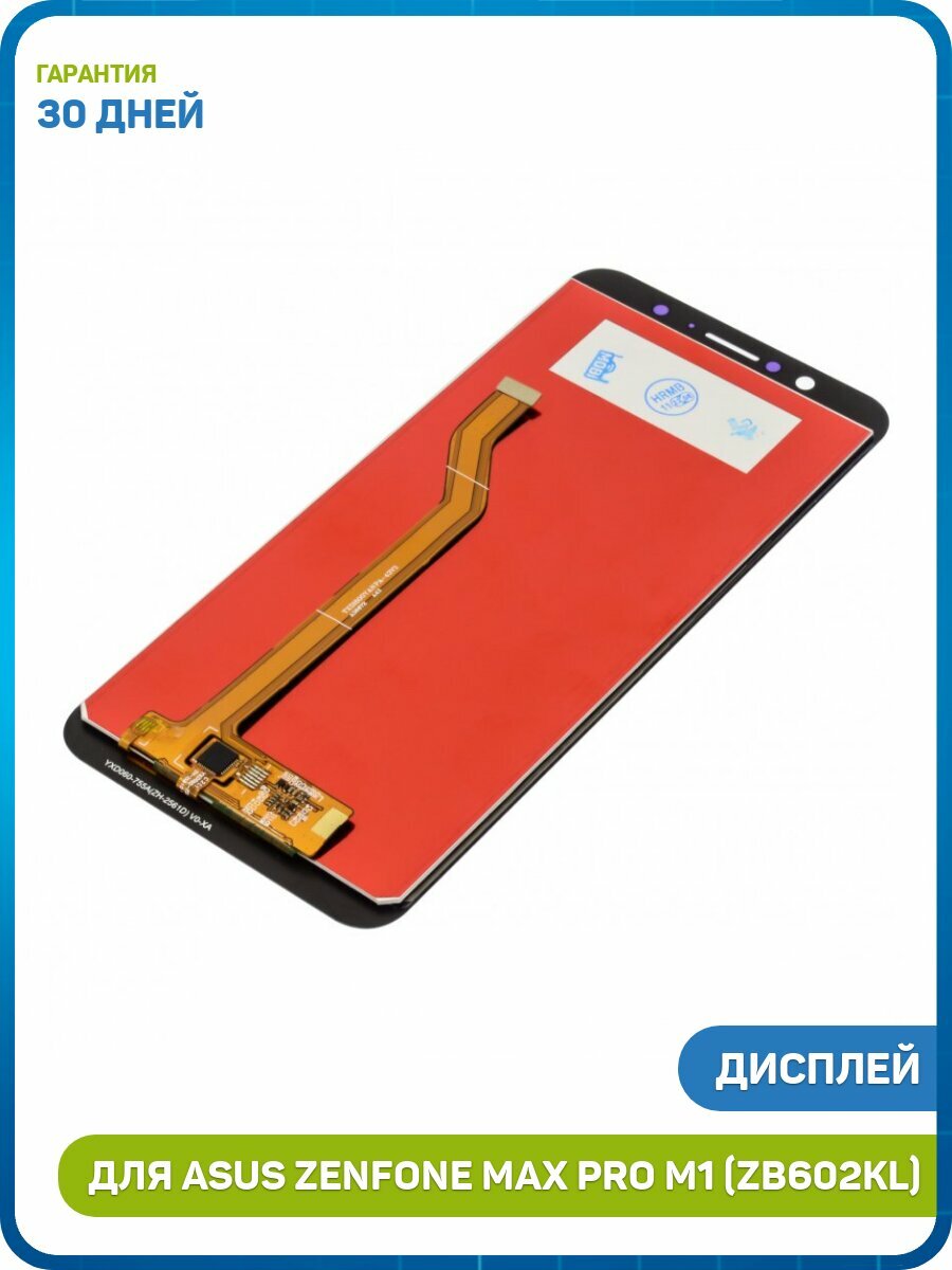 Дисплей для Asus ZenFone Max Pro M1 (ZB602KL) (в сборе с тачскрином) черный, без рамки
