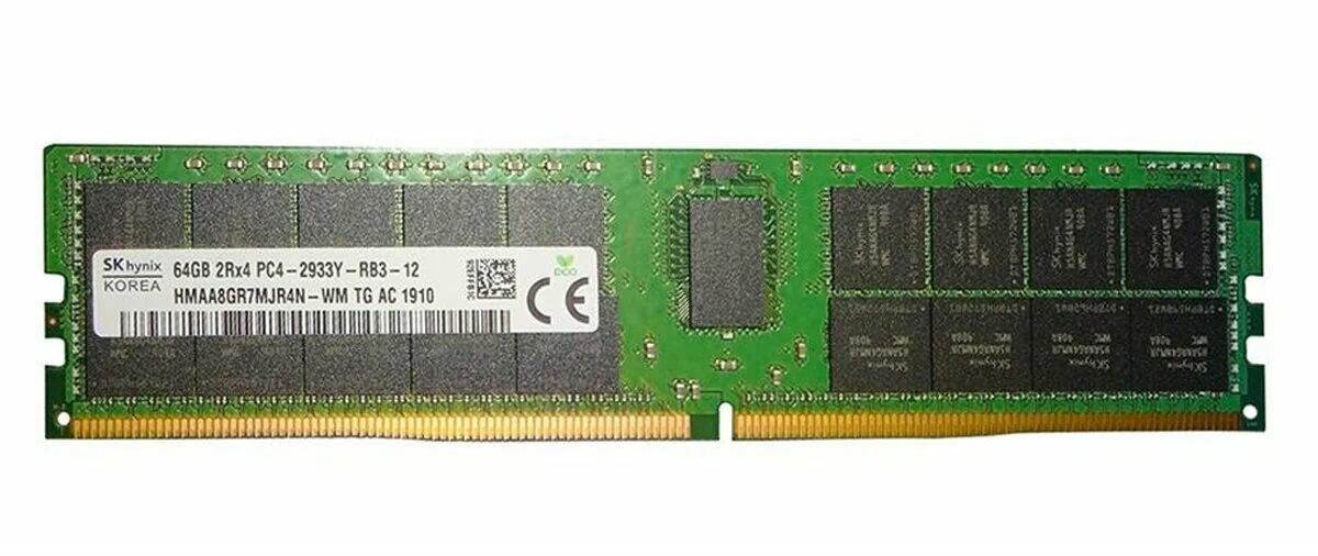 Память серверная DDR4 64GB 2933MHz PC4-23400 ECC REG 2RX4 RDIMM Hynix HMAA8GR7MJR4N-WM
