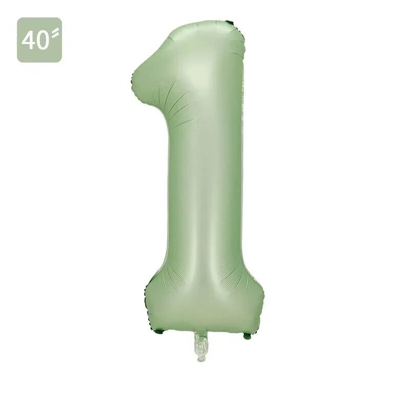 Гелиевые шары номер 0-9 CMGBOBP Зеленый, green 1