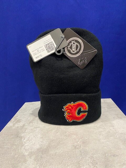 Калгари хоккей шапка зимняя хк хоккейного клуба Calgary Flames черная