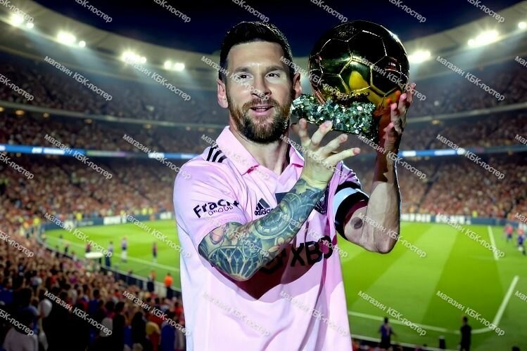 Лионель Месси (Lionel Messi) футболист. 21х30 см. Плакат А4_001.
