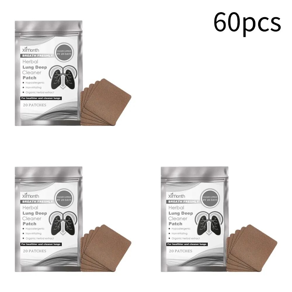 Травяные пластыри для глубокой очистки легких 60pcs