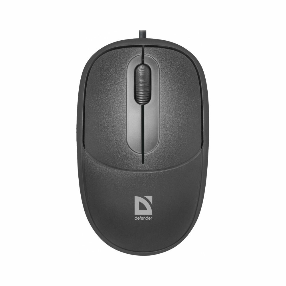 Мышь проводная DEFENDER Datum MS-980 black (USB, 1000dpi, 3but) (52980)