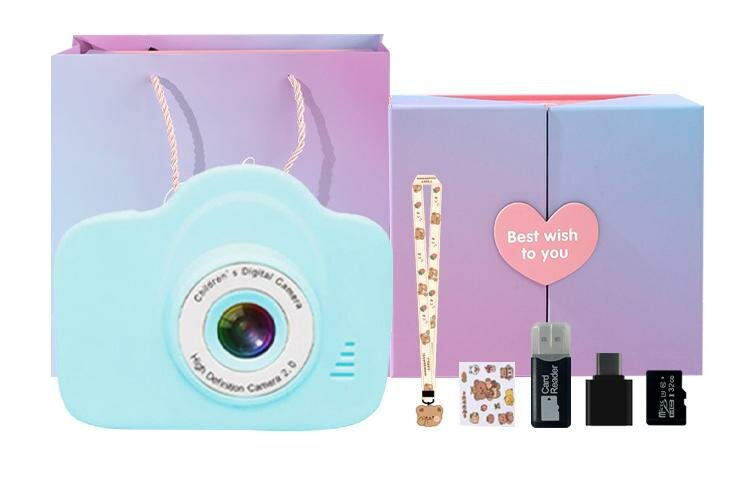 Детский цифровой фотоаппарат унисекс YUANJIXING 5897718, Cameras+64G Internal Memory Card+Card Reader+Apple Cell Phones Transfer