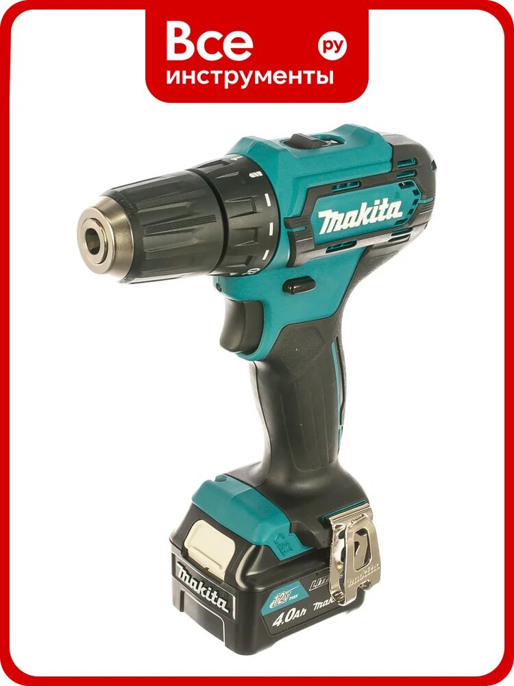 Шуруповерт Makita DF333DWME, 12 В, 30Нм, 2 аккумулятора, кейс