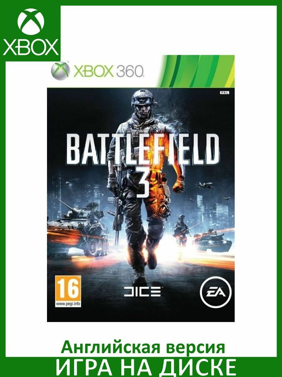 Игра Battlefield 3 Xbox 360, Xbox One Диск Английская версия